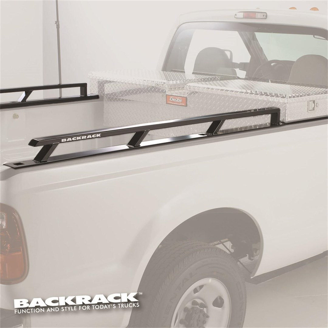 BackRack 80521TB Black Powder Coated Rectangular Tube Bed Side Rail ...