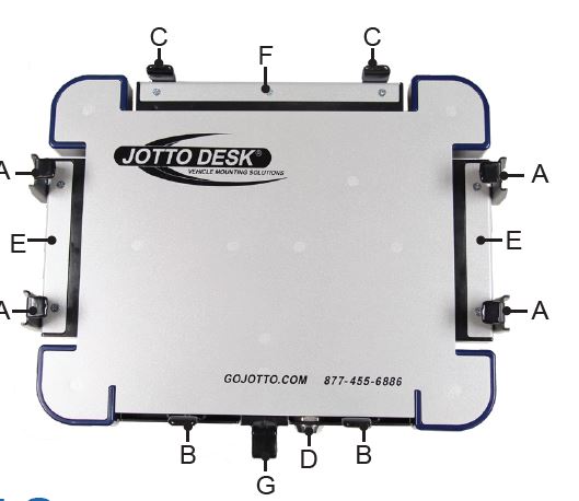 Jotto-Cargo Slide 425-5315/4153 Laptop Mount – PartsVia.com