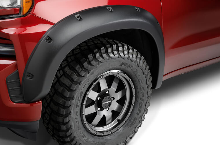Bushwacker 48140-08 Pocket Style/ Exposed Fasteners Black Fender Flare ...